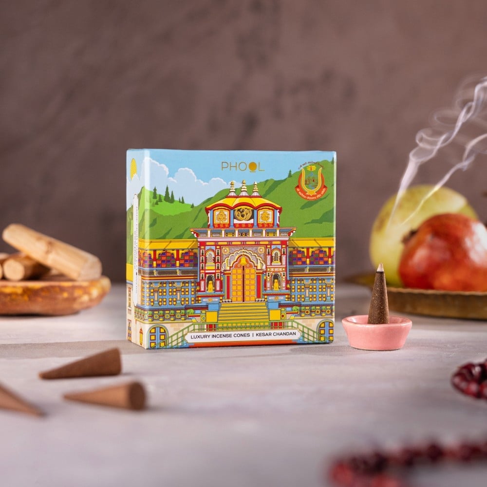 Phool Kesar Chandan Badrinath Temple Dhoop Cones Price - Buy Online at ...
