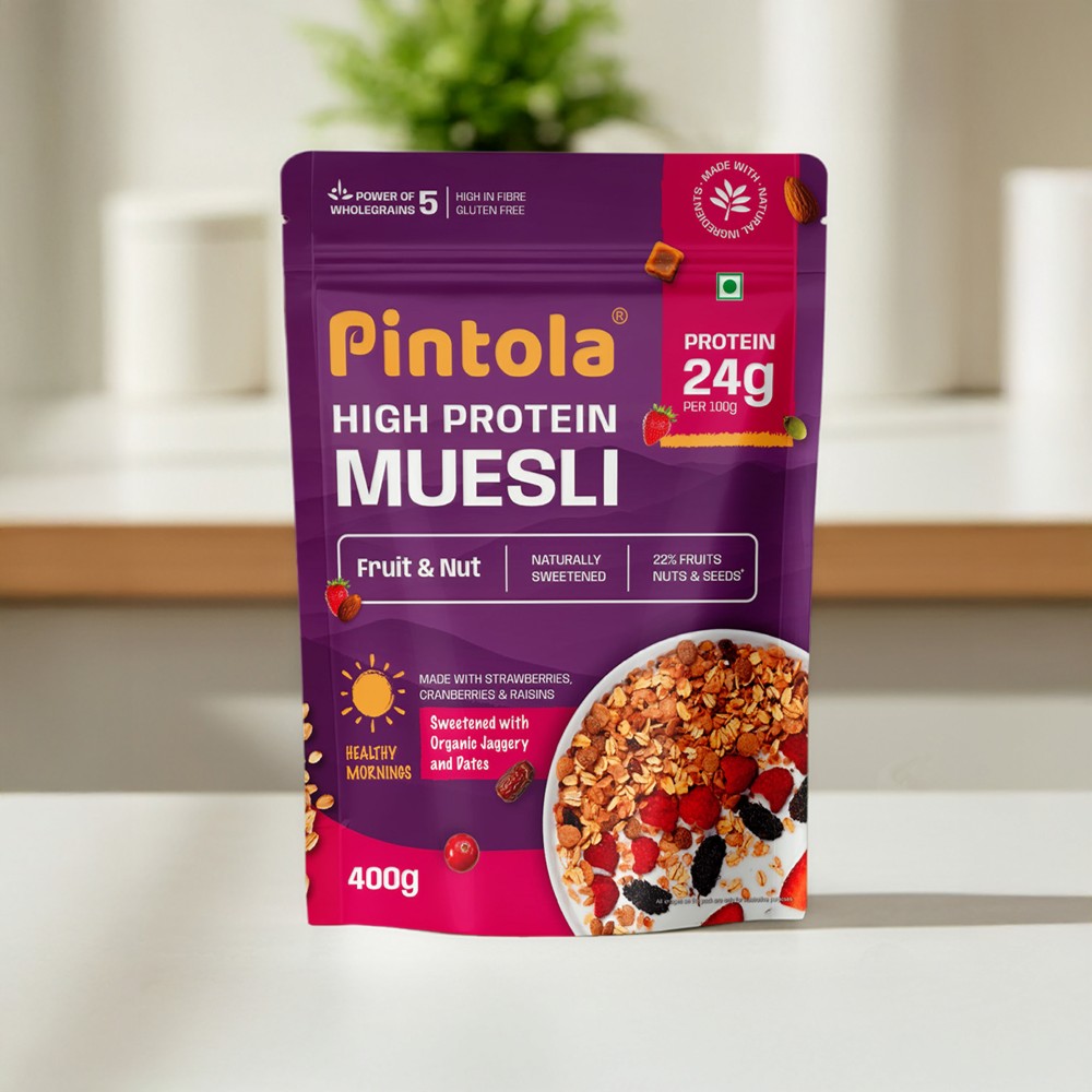Pintola High Protein Fruit and Nut Muesli 24g Protein Price - Buy ...