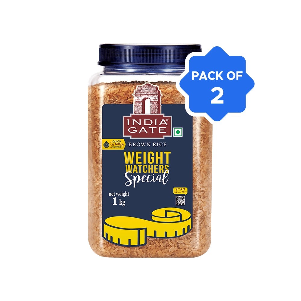 India Gate Weight Watchers Brown Rice - Pack of 2 Price - Buy Online at ...