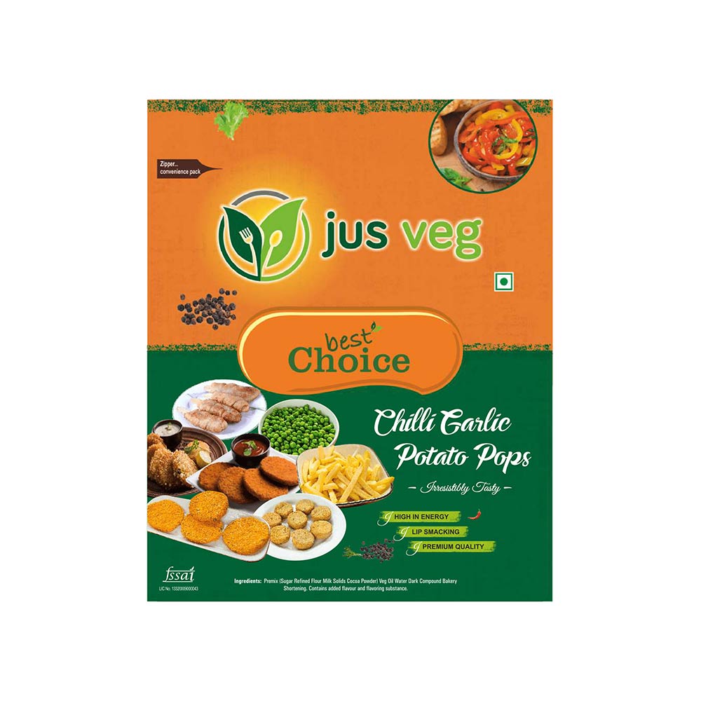 JusVeg Chilli Garlic Pops - Pack of 2 Price - Buy Online at Best Price ...