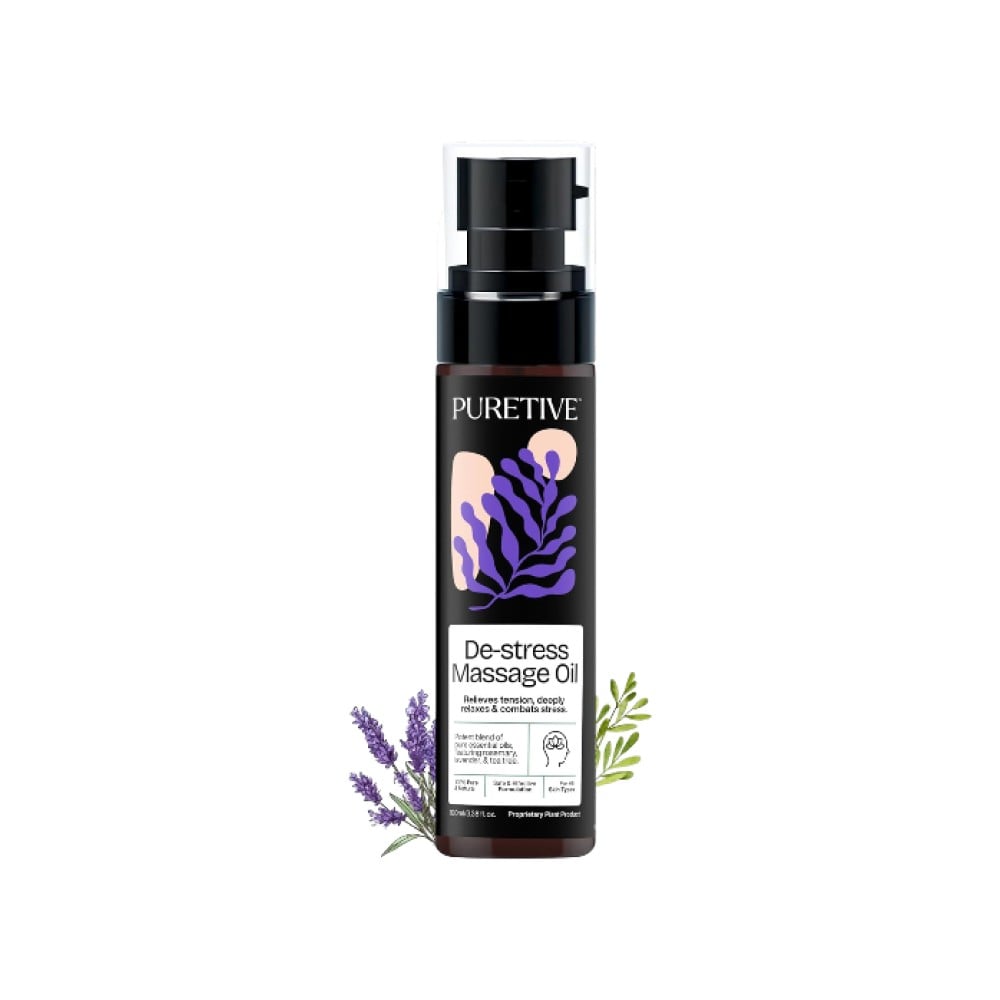 Puretive Destress Massage Oil for Relaxation and Stress Relief Price ...