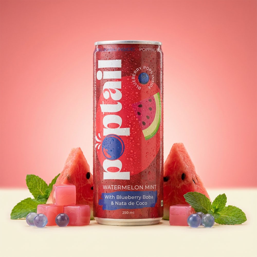 Poptail Popping Boba Watermelon Mint Fruit Drink with Coco Jelly Price ...