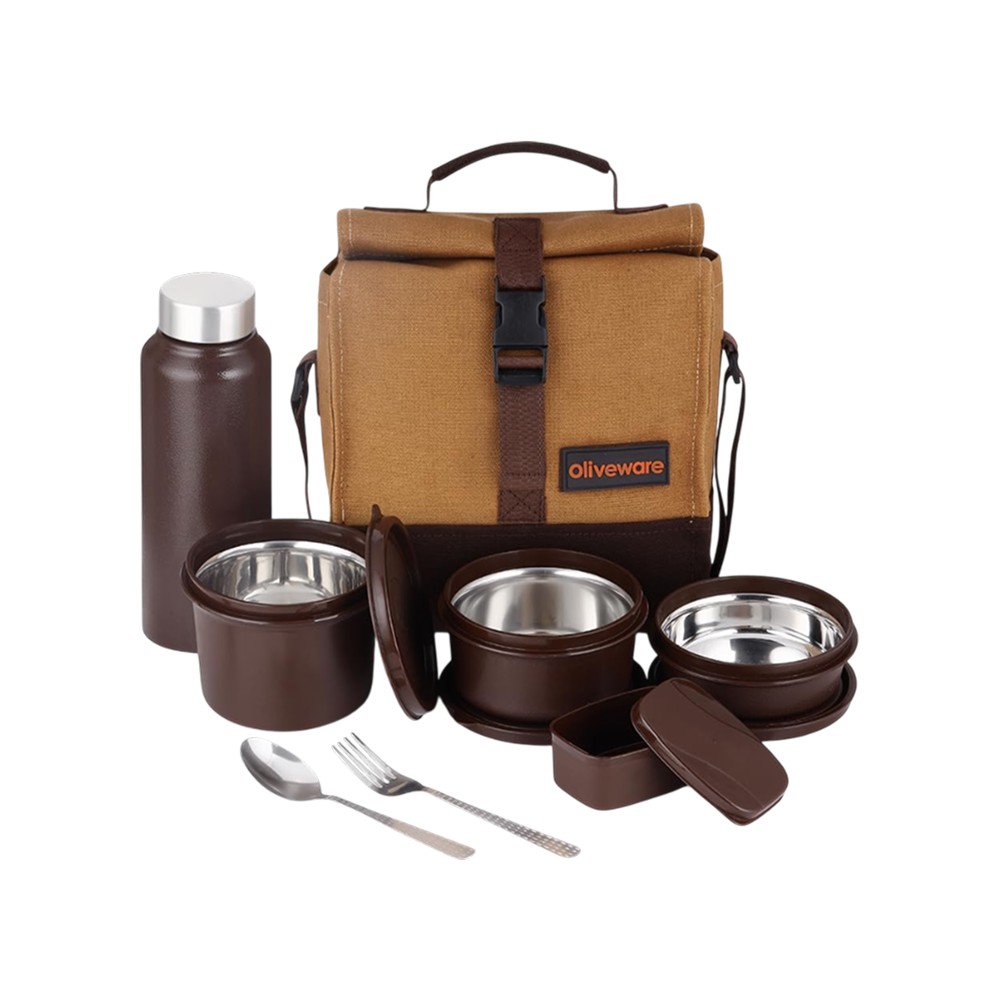Oliveware Stainless Steel Magma Lunch Box Price - Buy Online at Best ...