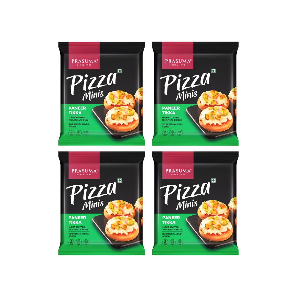 Prasuma Paneer Tikka Pizza Minis - Pack of 4 Price - Buy Online at Best ...