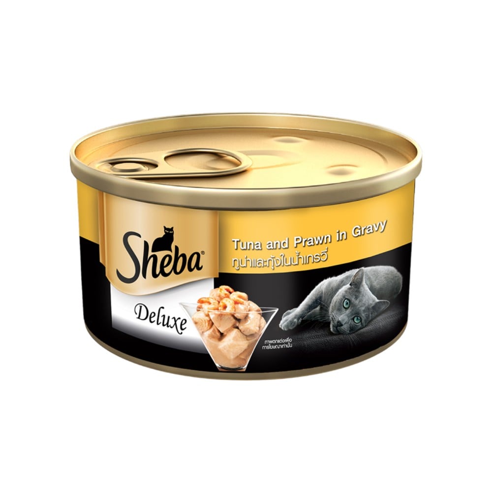 Sheba Deluxe - Tuna Fillets & Whole Prawn in Gravy Wet Cat Food Price ...