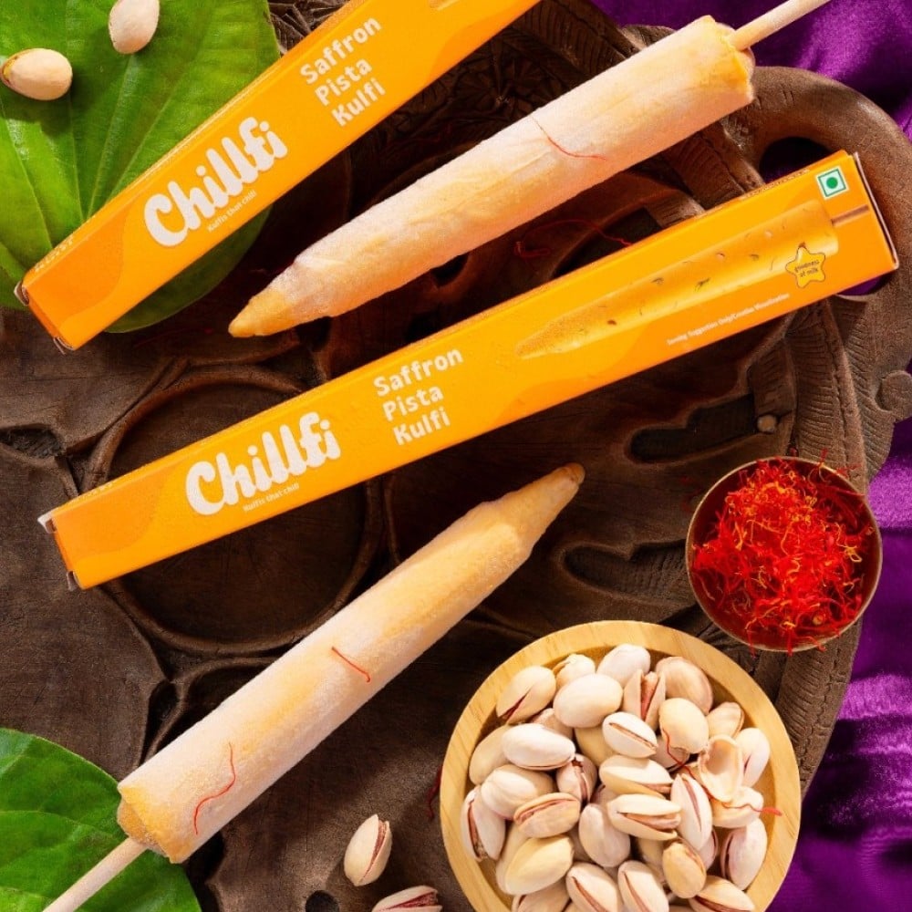 Chillfi By Hocco Saffron Pista Kulfi Stick Price - Buy Online at ₹55 in ...
