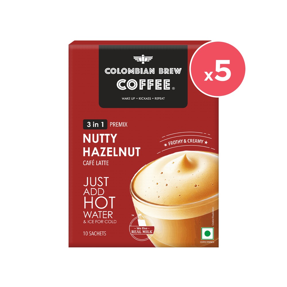 Colombian Brew Coffee Hazelnut Coffee Premix - Pack of 5 Price - Buy ...