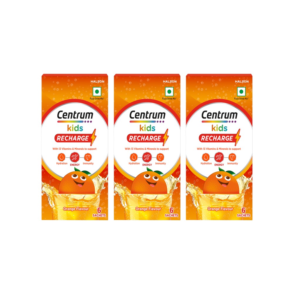 Centrum Kids Recharge Multivitamin Energy Drink Mix (Pack of 6) - Pack ...