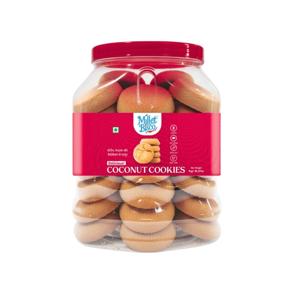 Millet Bisco Coconut Cookies Family Pack Price - Buy Online at ₹299 in ...