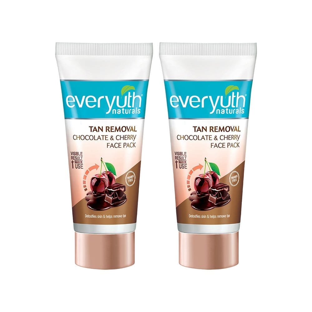 Everyuth Naturals Tan Removal Face & Body Pack (Chocolate and Cherry ...