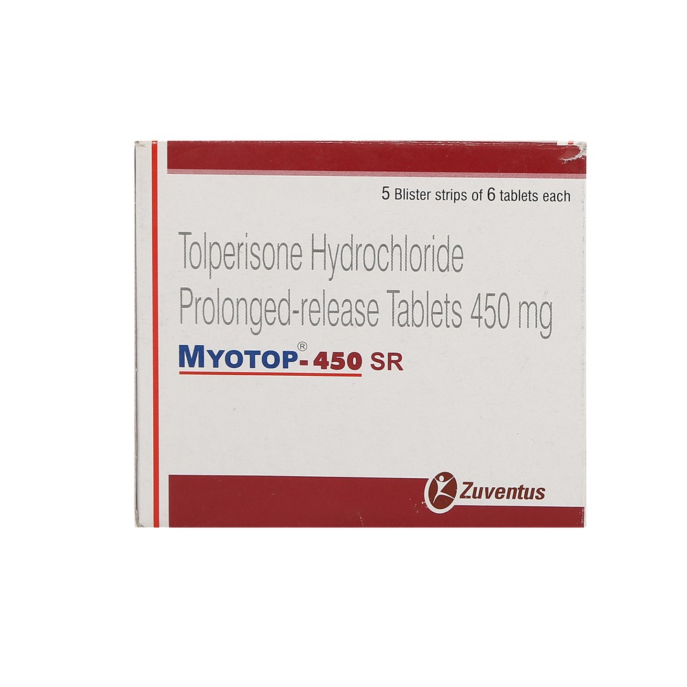 Myotop SR 450mg Strip Of 6 Tablets Price - Buy Online at ₹305 in India