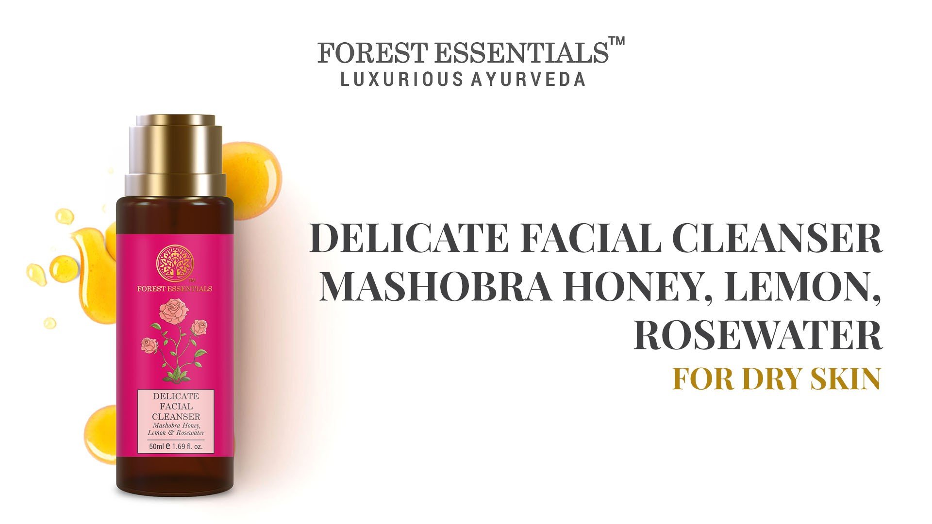 Forest Essentials Face Cleanser Mashobra Honey, Lemon & Rosewater Price ...