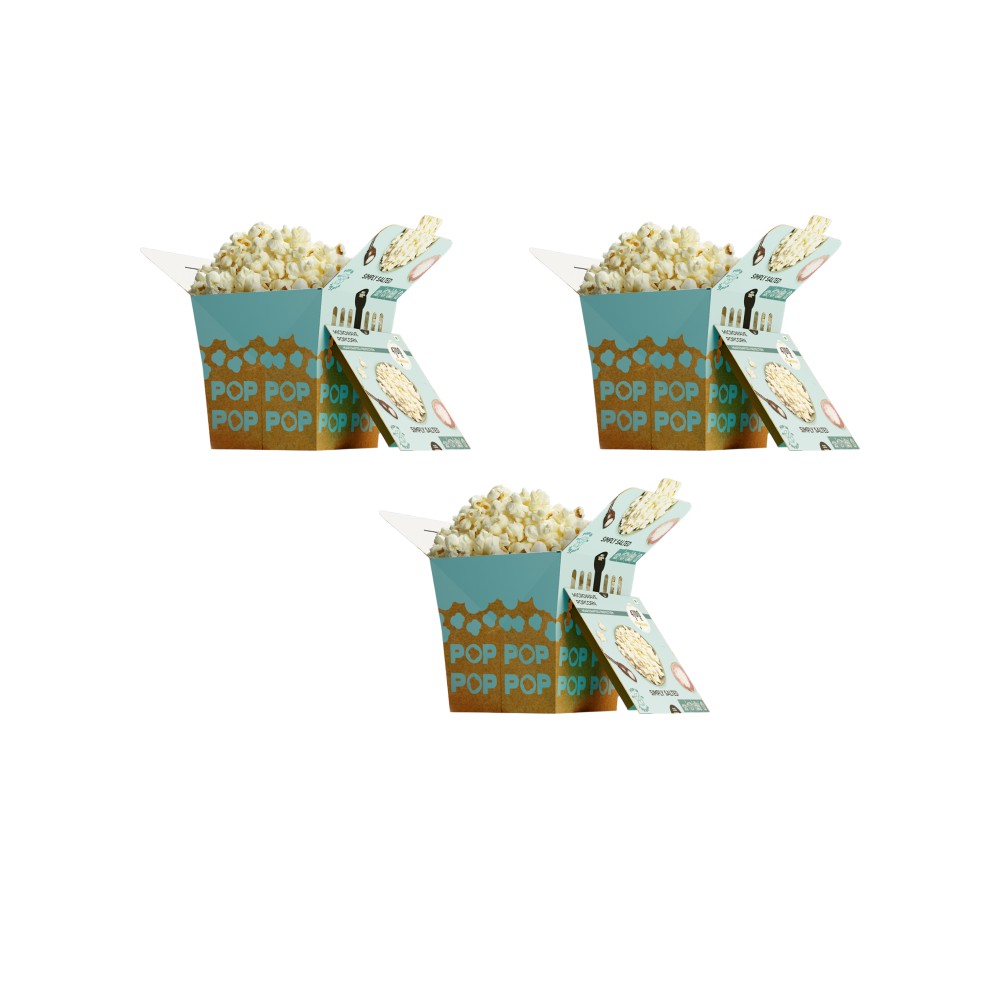 4700BC Microwave PopBox Simply Salted Popcorn Jumbo Size - Pack of 3 ...