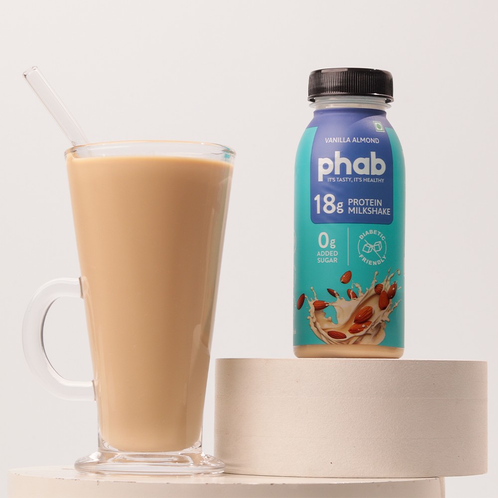 Phab Vanilla Almond 18 g Protein Milkshake Price - Buy Online at Best ...