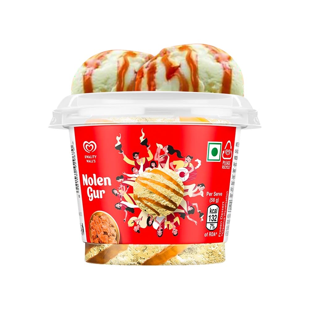 Kwality Walls Nolen Gur Frozen Dessert Cup Price - Buy Online at Best ...