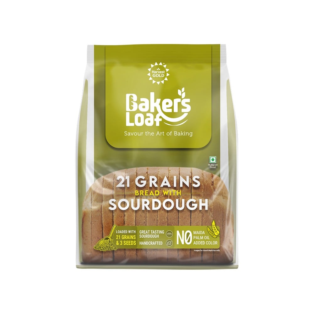 Baker's Loaf 21 Grains Sourdough Bread Price - Buy Online at ₹108 in India