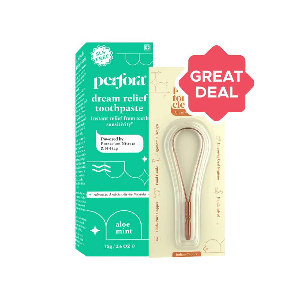 Perfora Dream Relief Sensitive Toothpaste - Aloe Mint + Copper Tongue ...