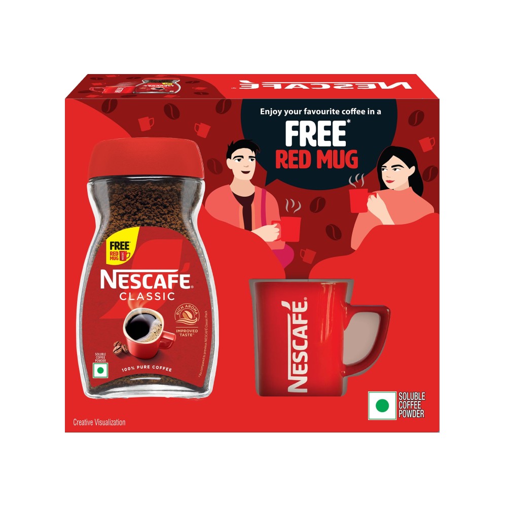 Nescafe Classic Instant Coffee Powder - Free Red Mug Price - Buy Online ...