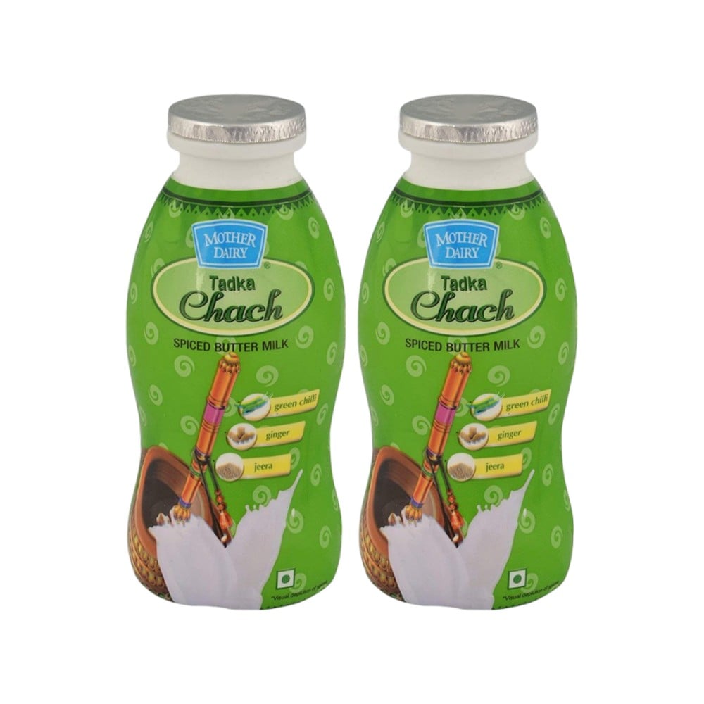 Mother Dairy Tadka Salted Buttermilk Bottle - Pack of 4 Price - Buy ...