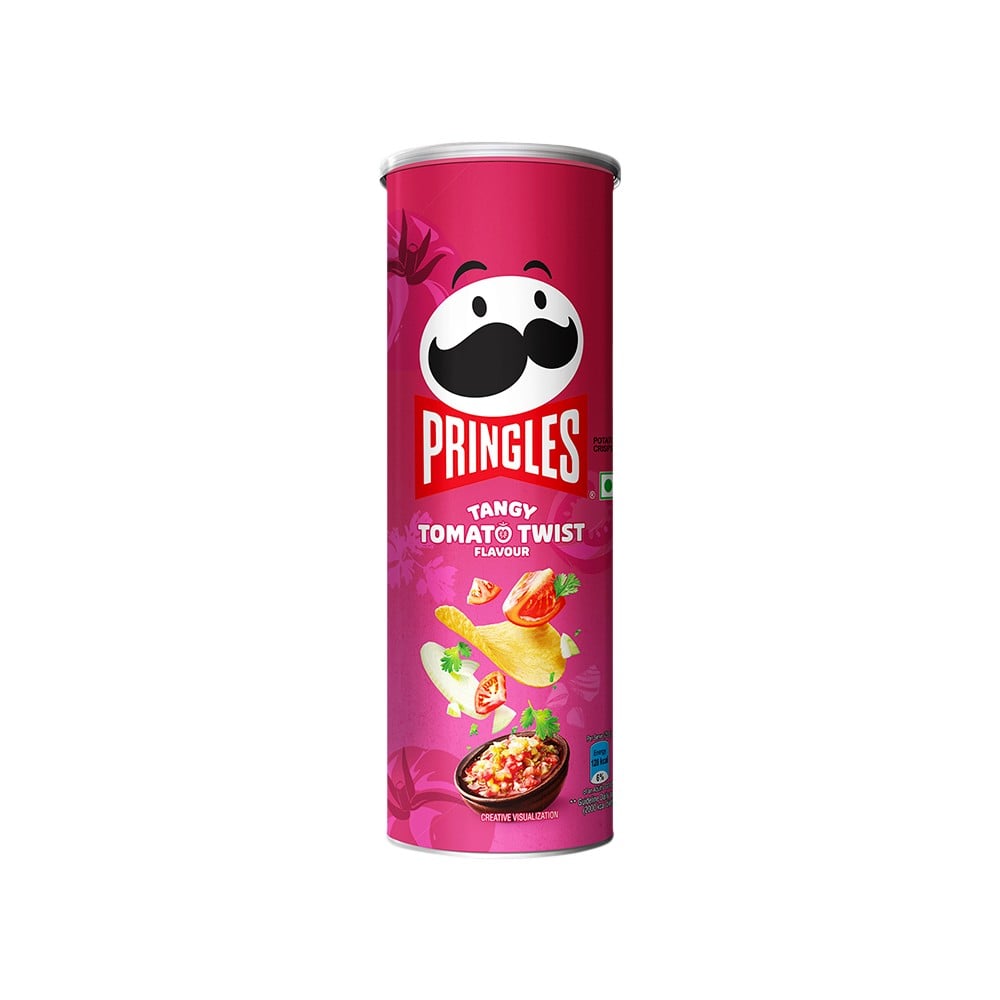 Pringles Tangy Tomato Twist Potato Chips - Pack of 2 Price - Buy Online ...