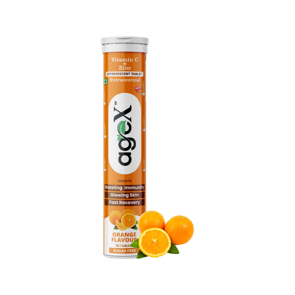 Agex Vitamin C + Zinc Orange Multivitamin Effervescent Tablets Price ...