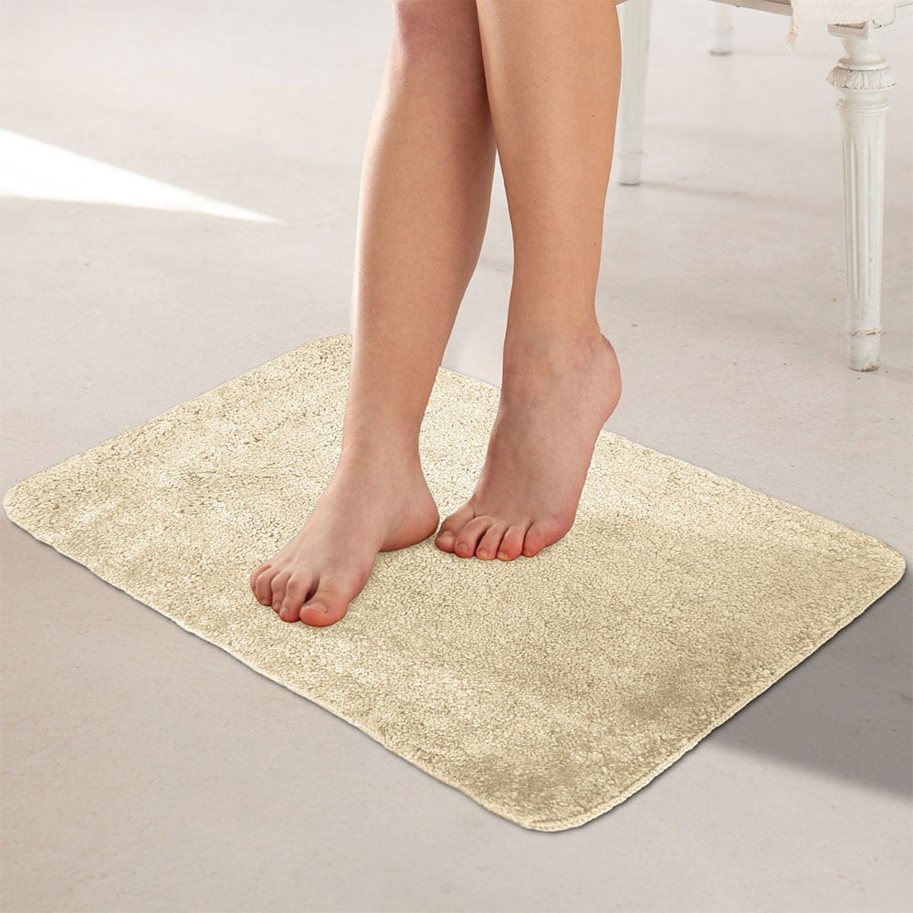 myTrident Everyday Anti Skid Bath Mat (40 cm x 60 cm, Polyester, Acorn ...
