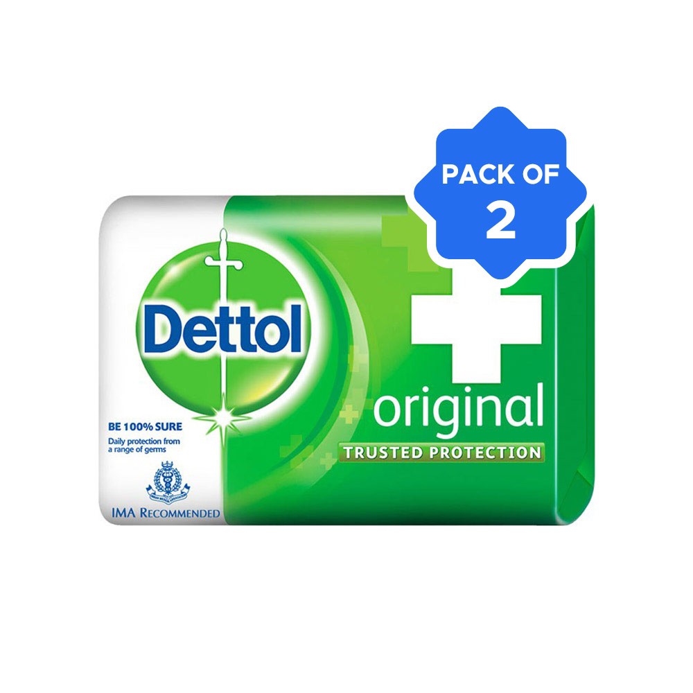 Dettol Original Bathing Soap 125 g - Pack of 2 Price - Buy Online at ...