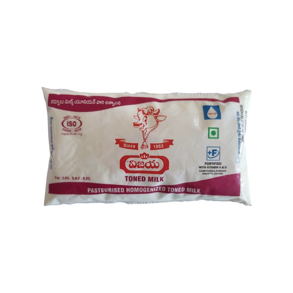 Vijaya Dairy Toned Fresh Milk Price - Buy Online at Best Price in India