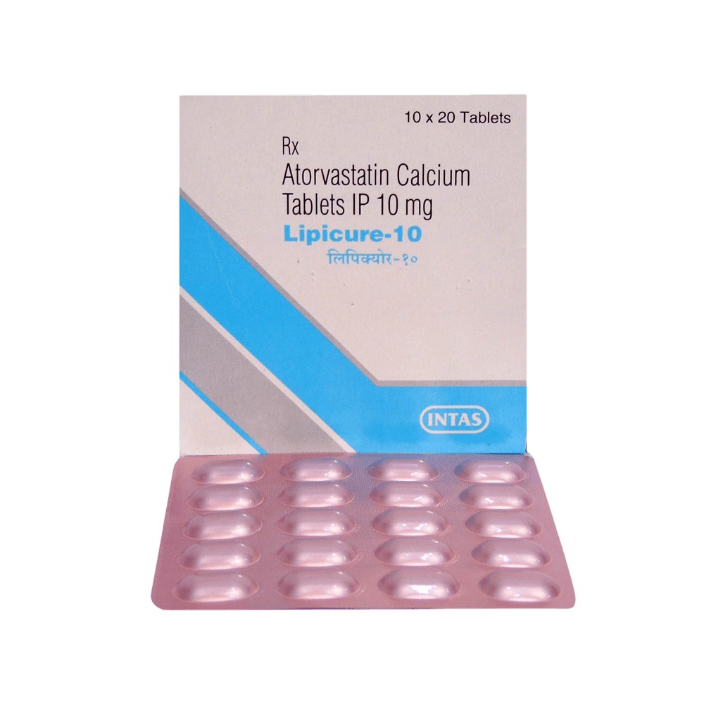Lipicure 10mg Strip Of 20 Tablets Price - Buy Online at ₹101 in India