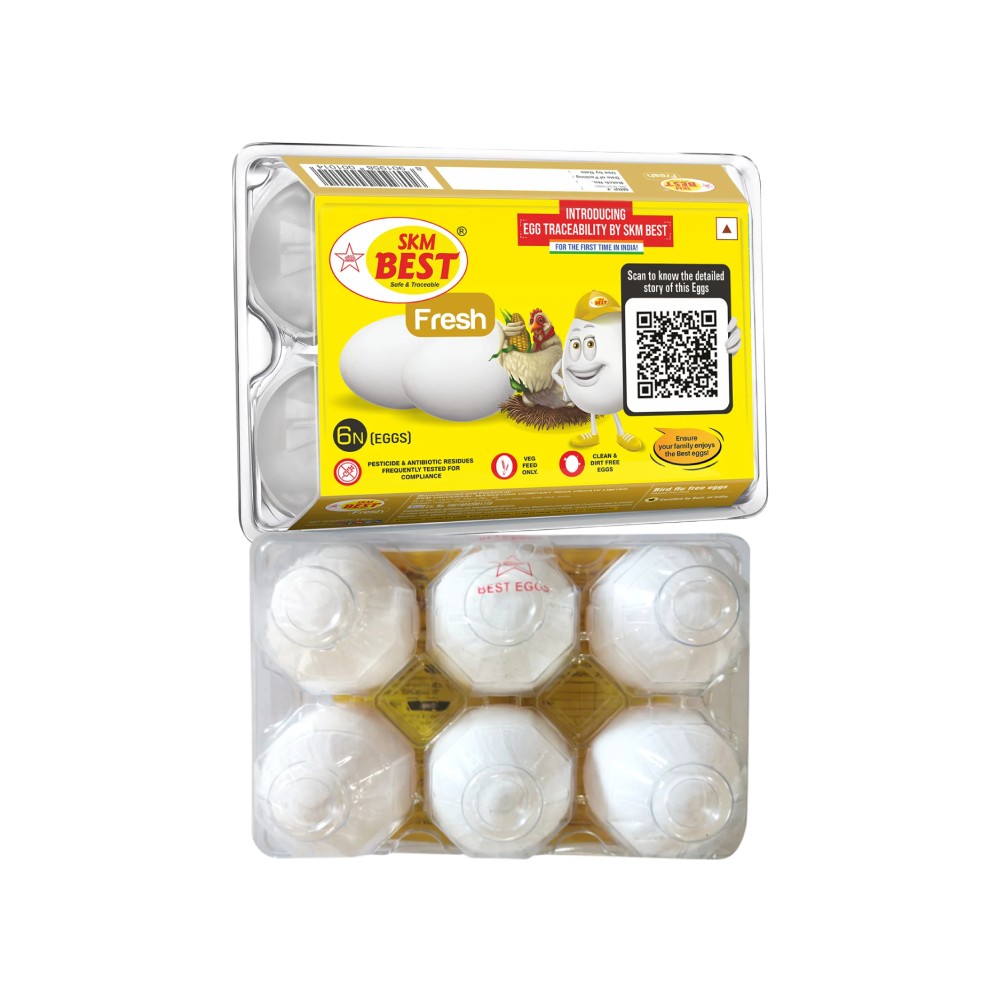 SKM Best Eggs White Protein Rich Eggs Price - Buy Online at Best Price ...
