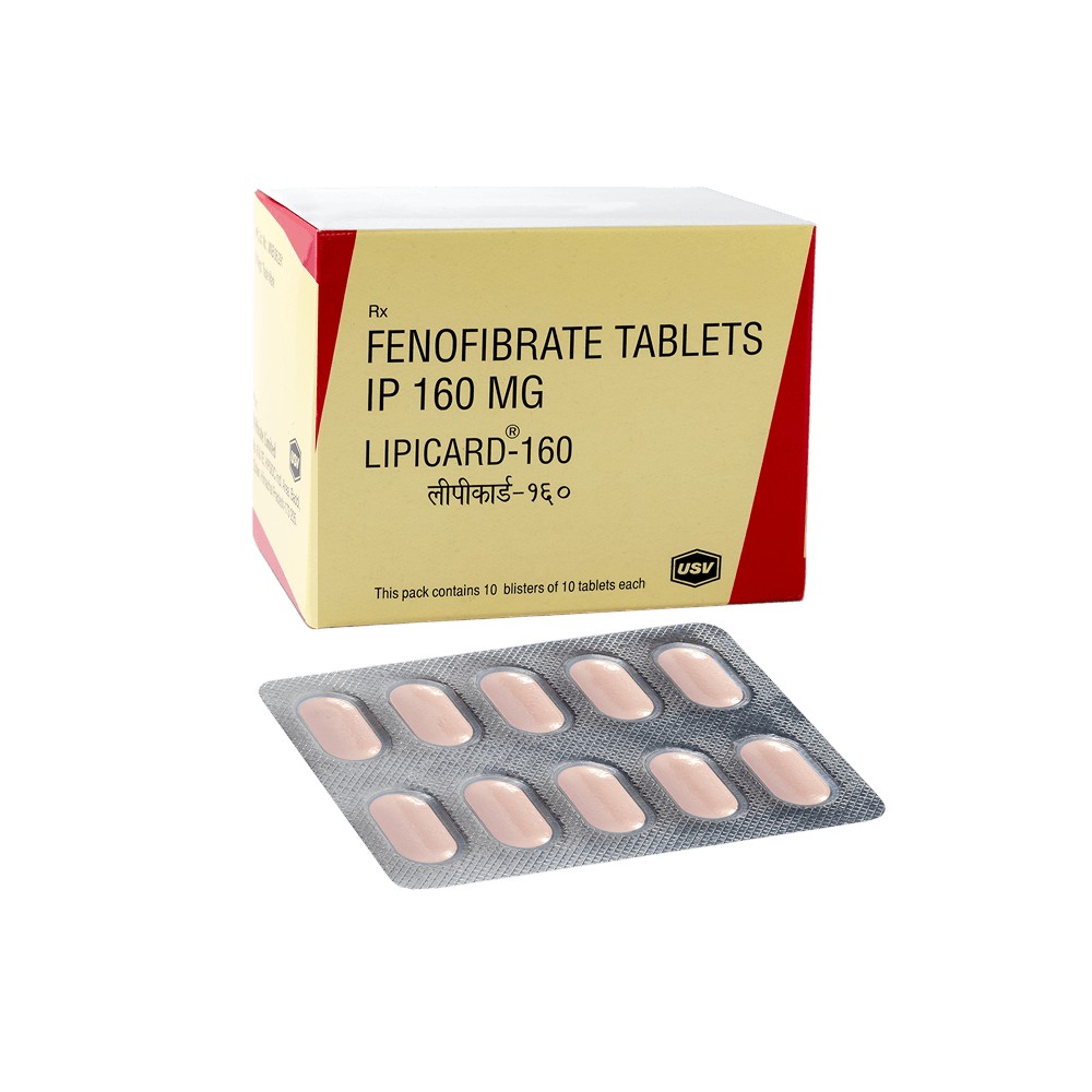 Lipicard 160mg Strip Of 10 Tablets Price - Buy Online at Best Price in ...