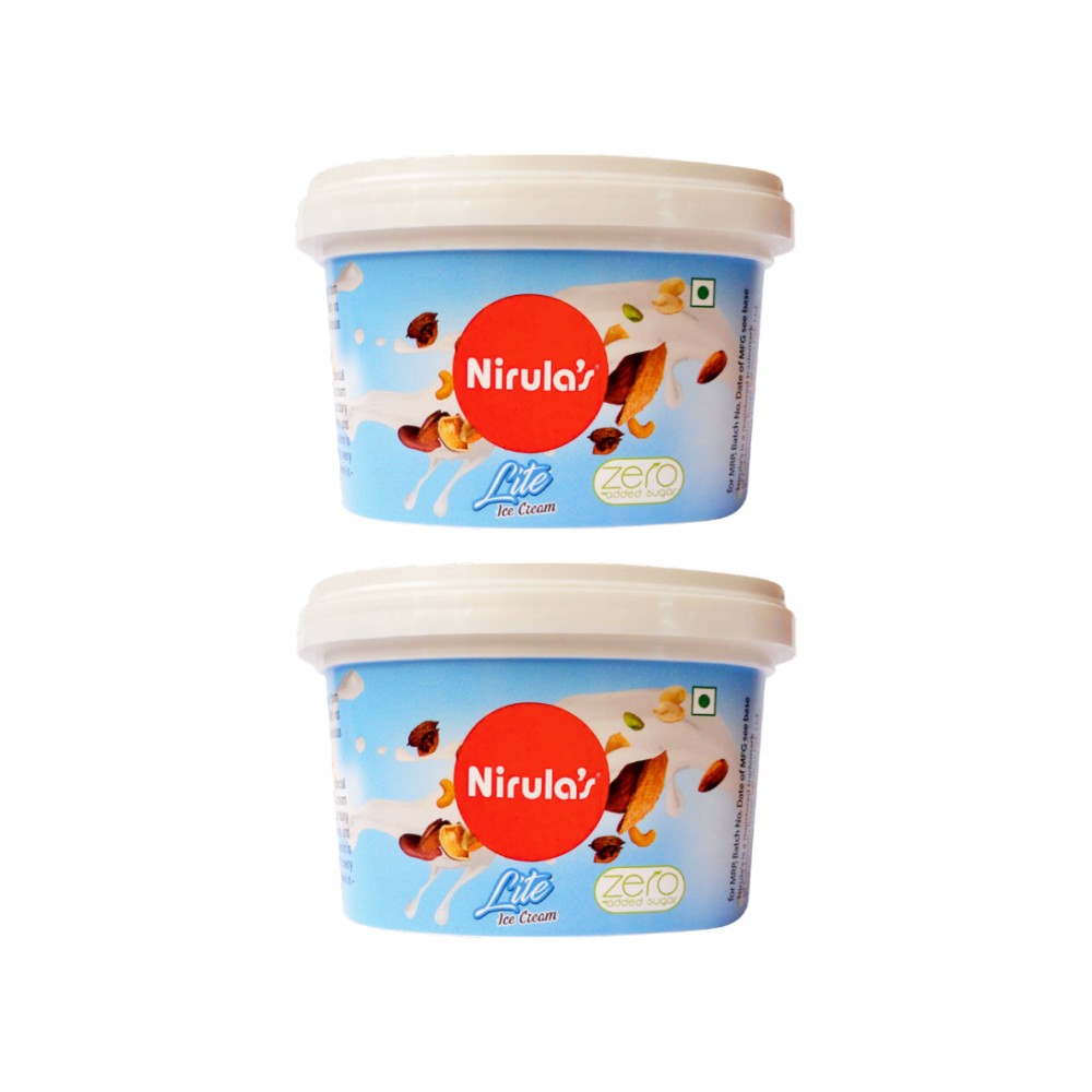 Nirula's Zafrani Badam Pista Lite Ice Cream Cup - Pack of 2 Price - Buy ...