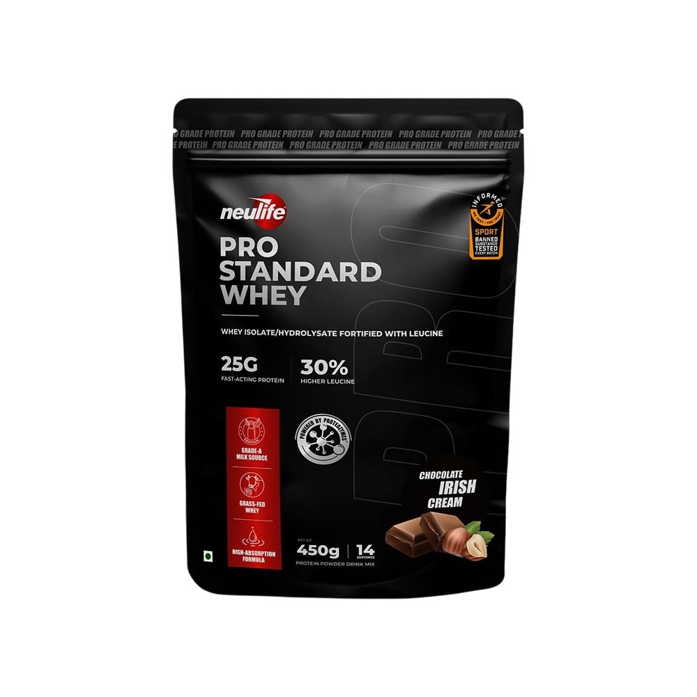 Neulife Pro Standard Isolate Whey Protein Powder (Chocolate Irish Cream ...