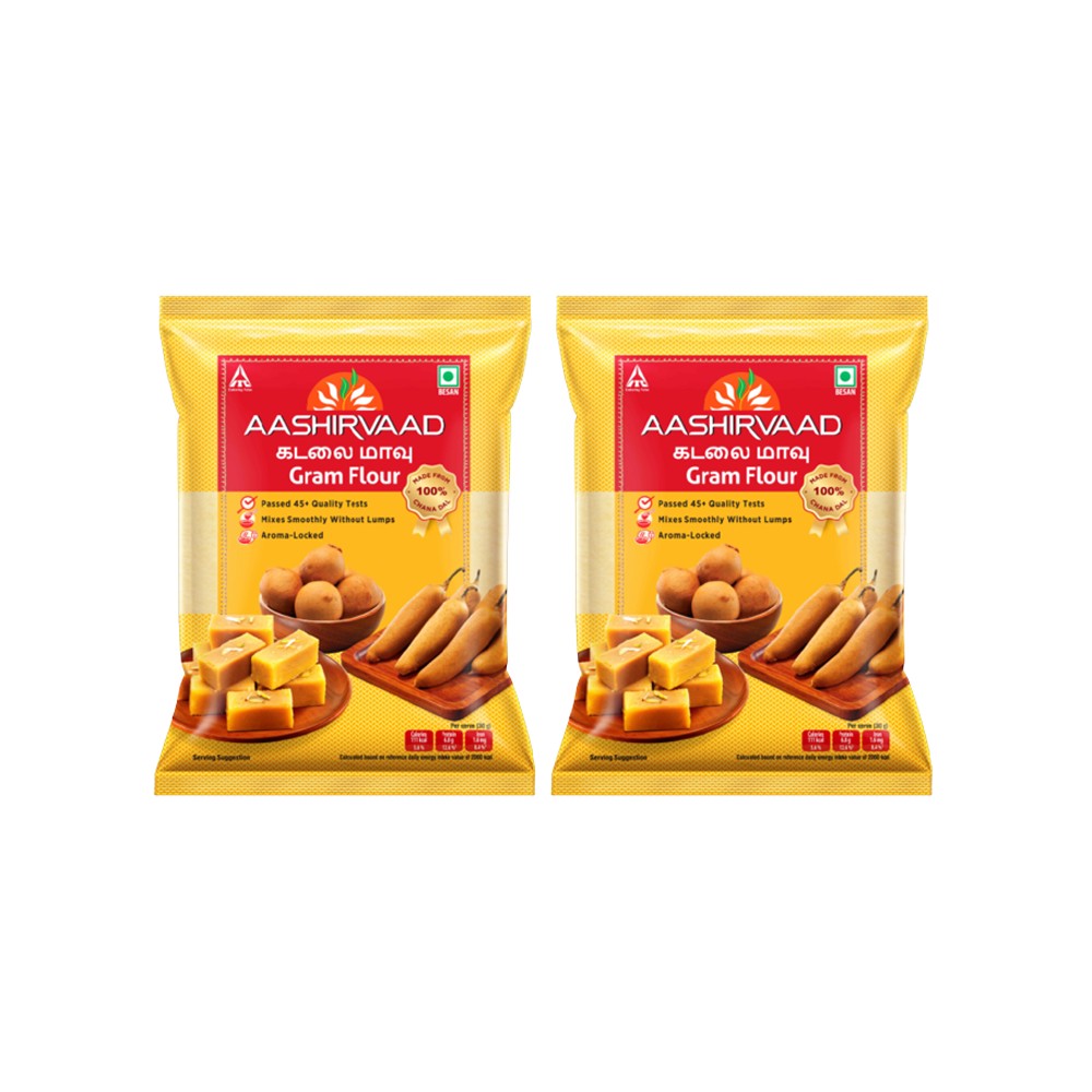 Aashirvaad Gram Flour/ Besan (Kadalai Maavu) - Pack of 2 Price - Buy ...