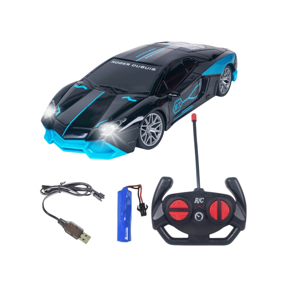 Wishkey Remote Control Super High Speed Racing Toy Car (Black & Blue ...