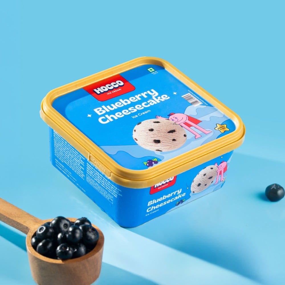 Hocco Blueberry Cheesecake Ice Cream Tub Price - Buy Online at ₹304 in ...