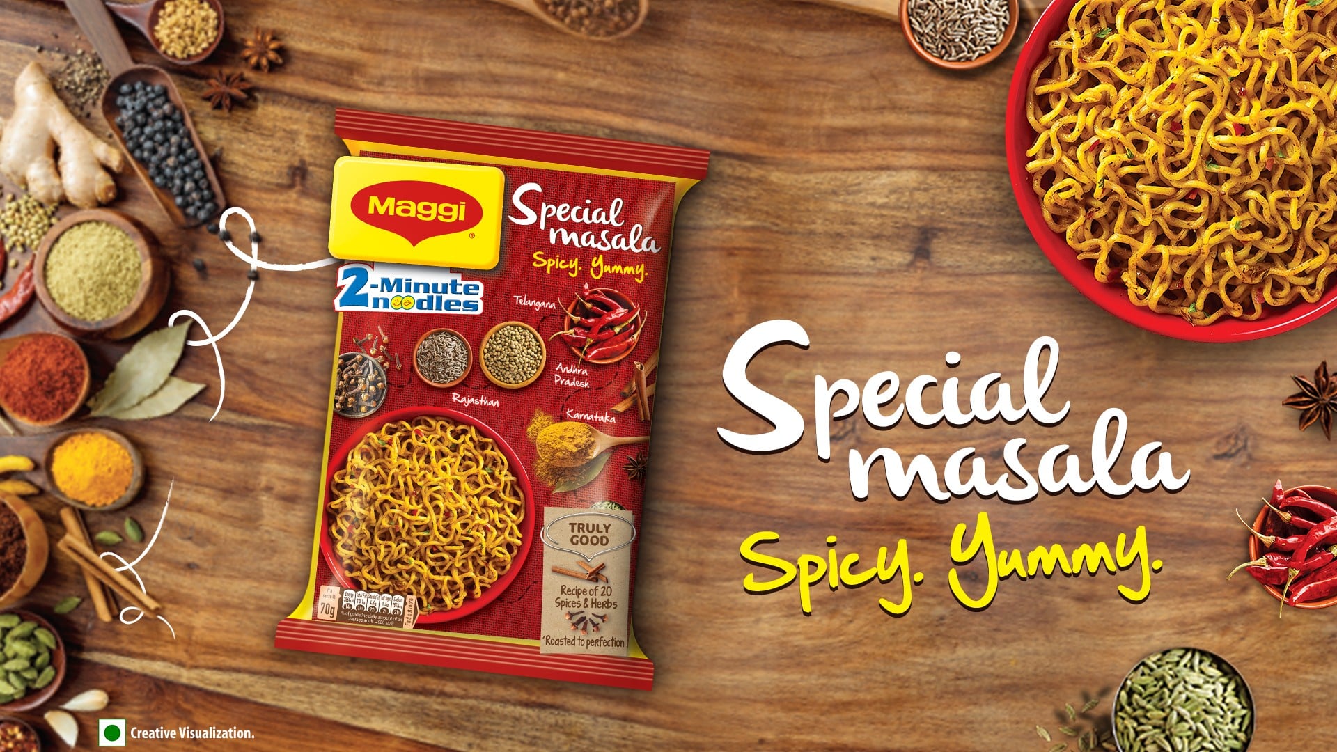 Maggi Special Masala Spicy Instant Noodles - Pack of 12 Price - Buy ...