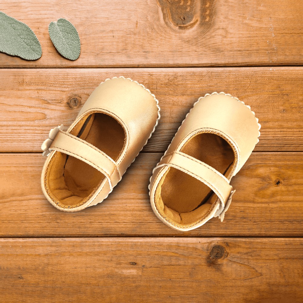 Nuluv Infant Girls Booties (Golden, 6 - 12 months) Price - Buy Online ...