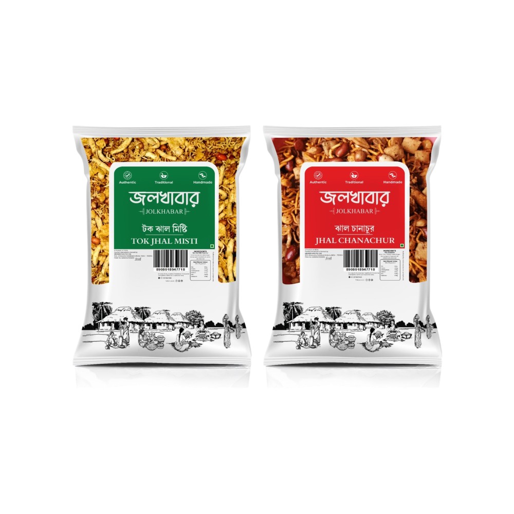 Jolkhabar Tok Jhal Misti & Jhal Chanachur Namkeen Combo Price - Buy ...