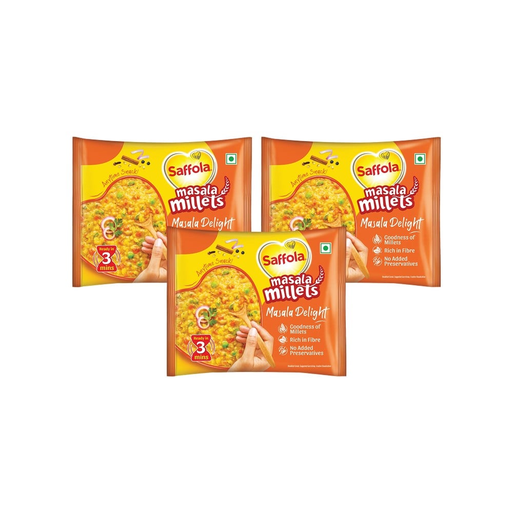 Saffola Masala Millet Delight - Pack of 3 Price - Buy Online at Best ...