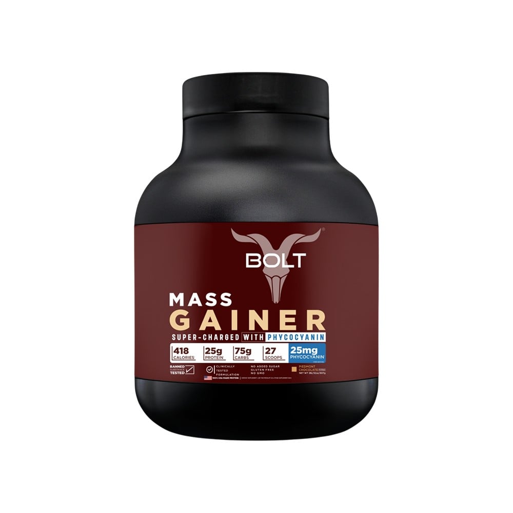 Bolt Mass Gainer for Muscle Building (Chocolate) Price - Buy Online at ...