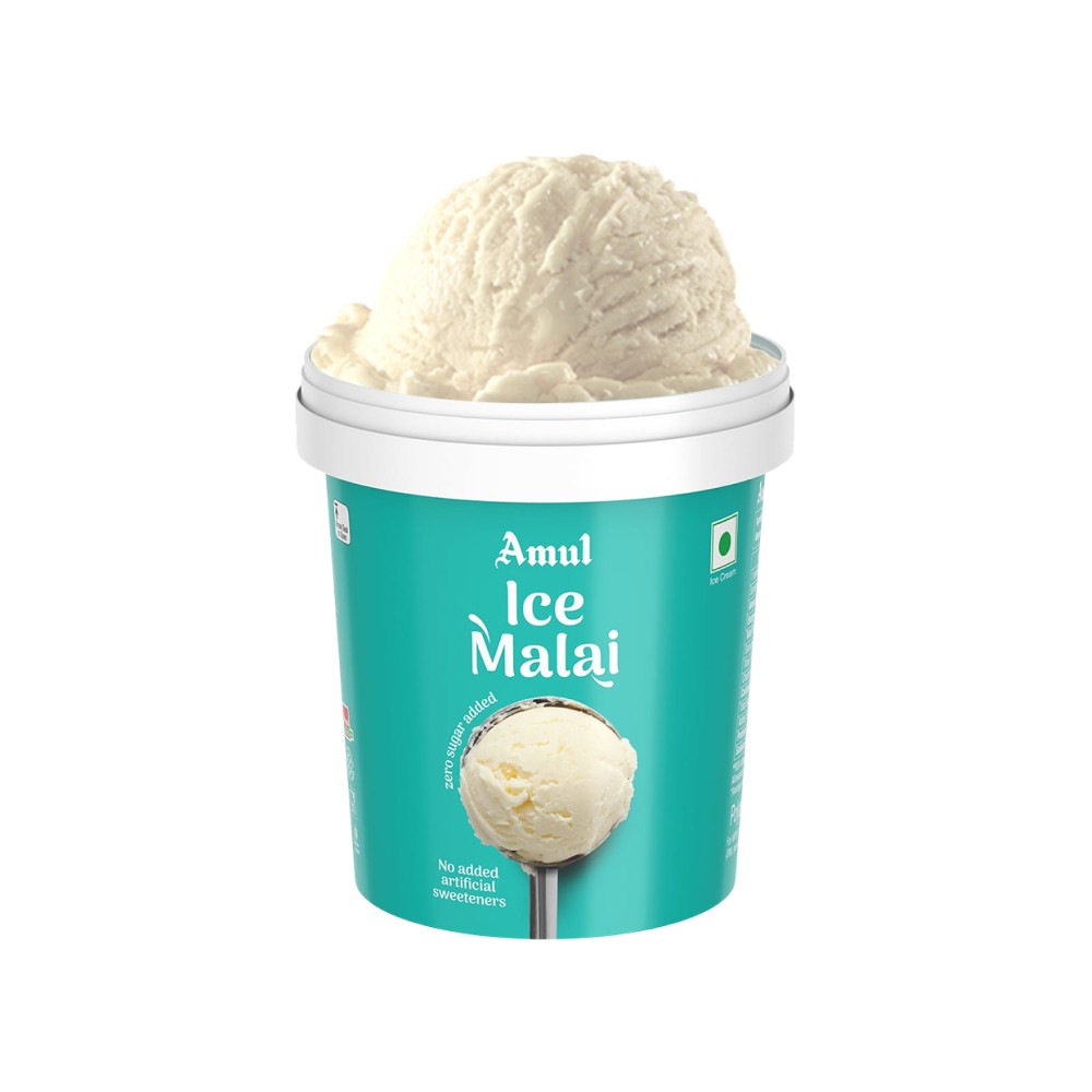 Amul Ice Malai Ice Cream Cup (No Added Sugar) Price - Buy Online at ...
