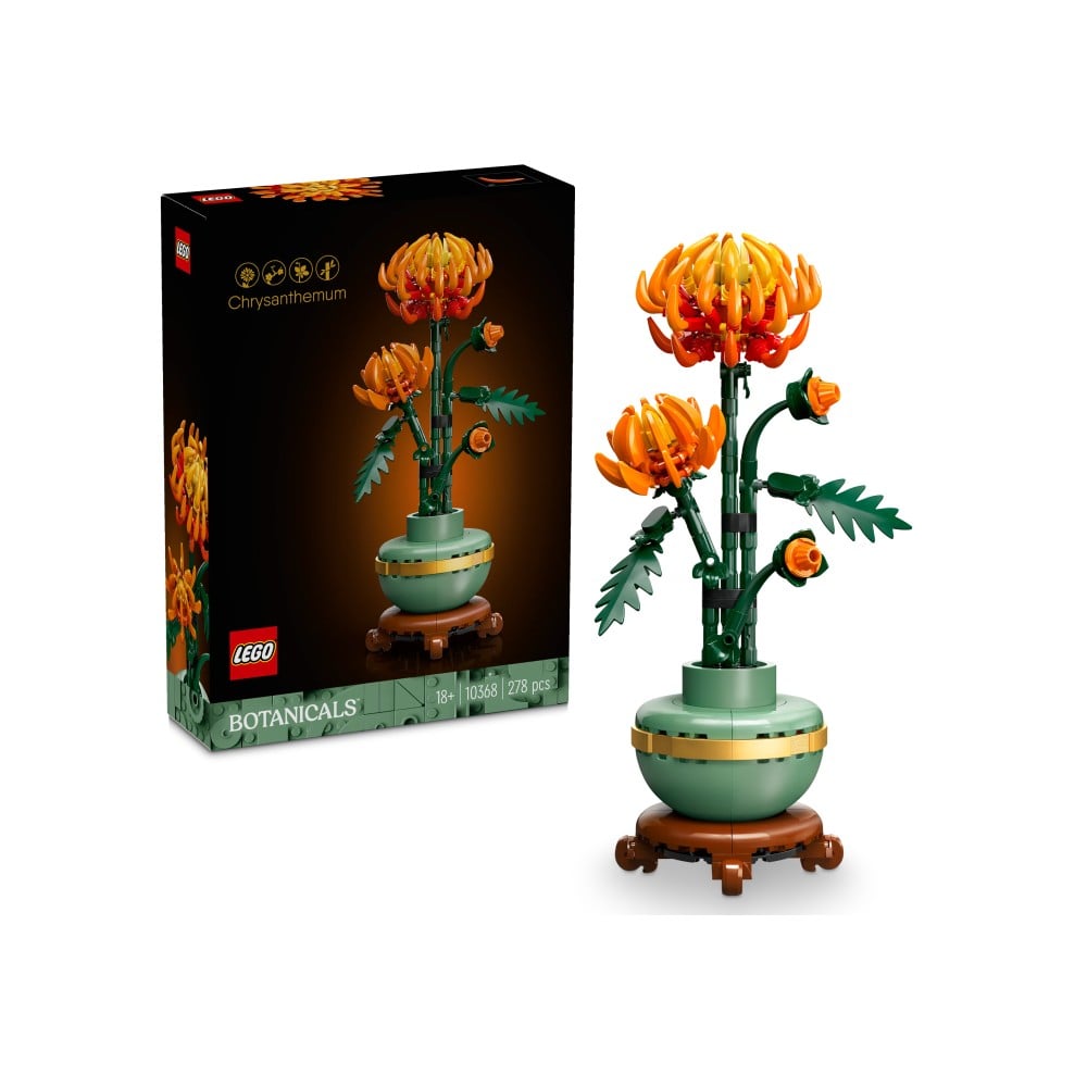 Lego Botanicals Chrysanthemum Flower Decor Building Set (10368) Price ...