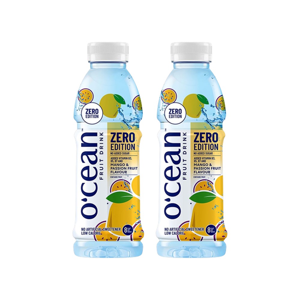 O'cean Zero Edition Mango & Passion Fruit Flavoured Water - Pack of 2 ...