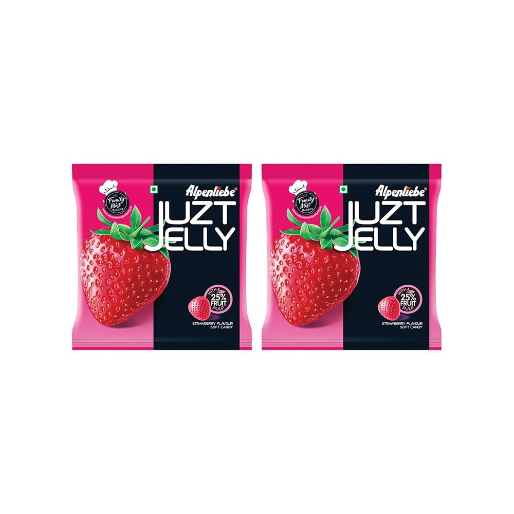 Alpenliebe Juzt Jelly - Strawberry Flavour Jelly Candy - Pack of 2 ...