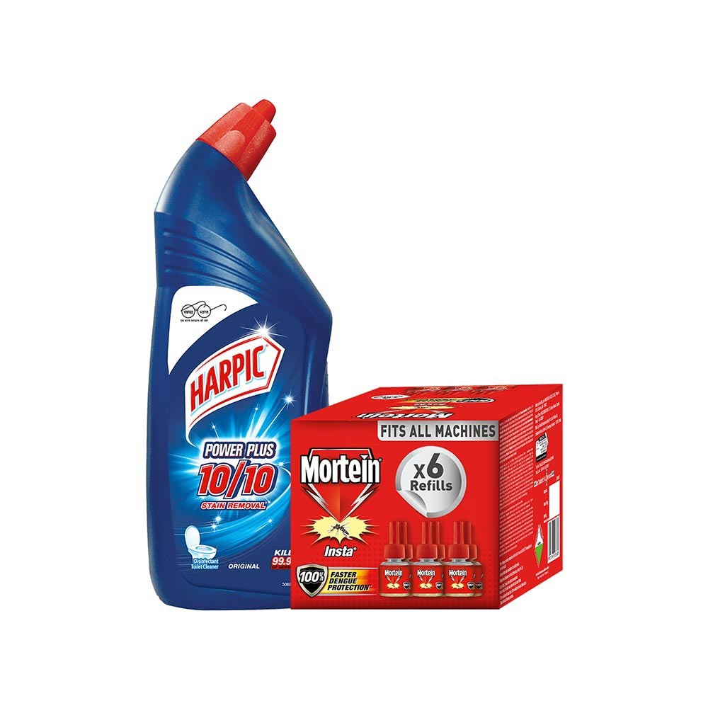 Mortein Insta Mosquito Repellent Refill - Free Harpic Disinfectant ...