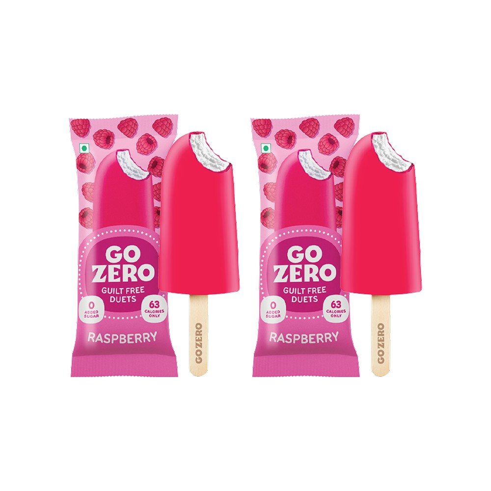 Go Zero Raspberry Duet Guilt Free Ice Cream Stick - Pack of 2 Price ...