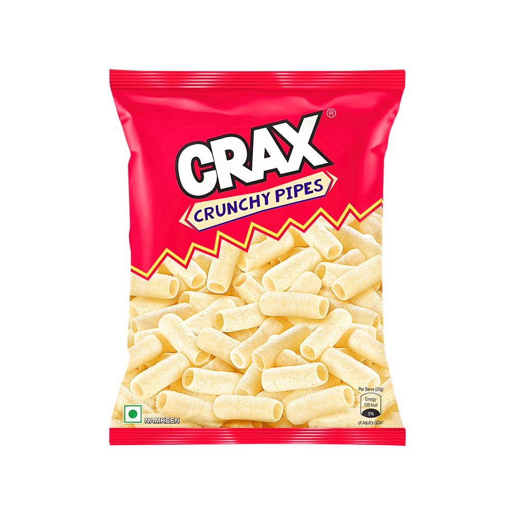 Crax Crunchy Pipes Salted Puffs Snacks Price - Buy Online at ₹37 in India