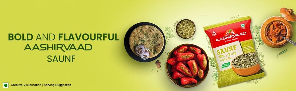 Aashirvaad Pure Whole Saunf Seeds /Saunf Price - Buy Online at Best ...