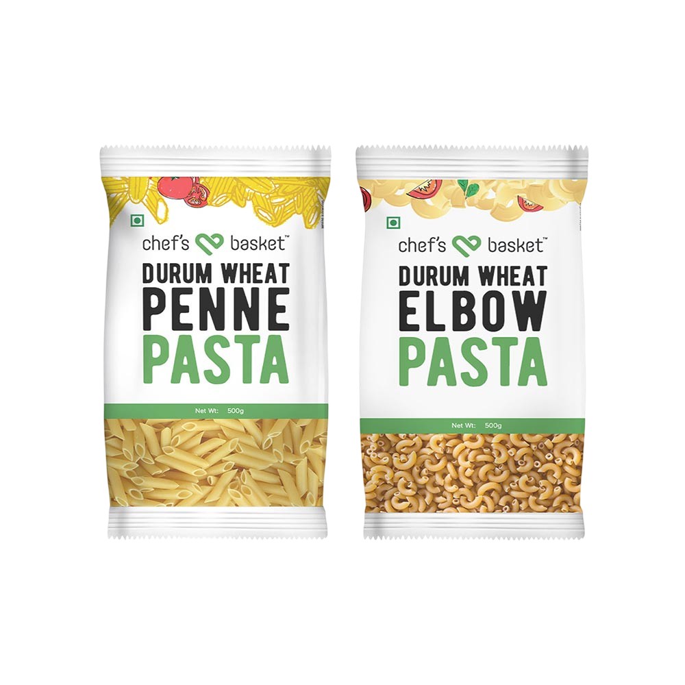 Chef's Basket Durum Wheat Penne Domestic Pasta + Durum Wheat Elbow ...